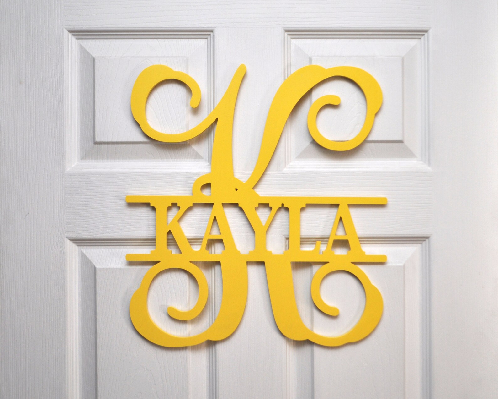 Monogram Name Wall Door Hanger Custom Name Initial Sign Kids - Etsy