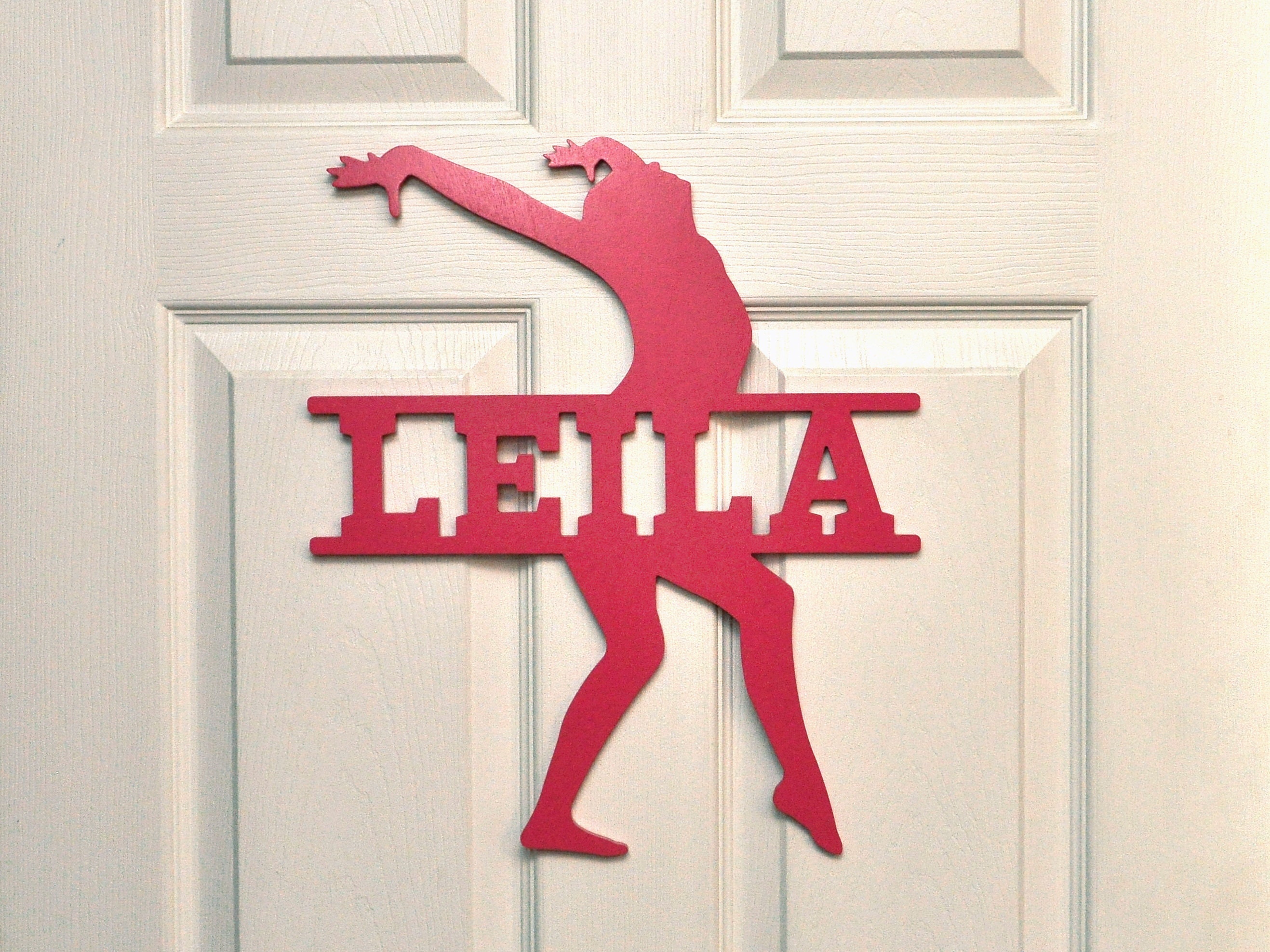 Personalized Dance Door or Wall Sign, Dancer Decoration Name - Etsy