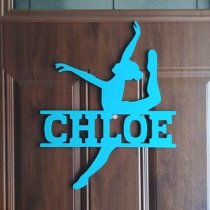 Personalized Dance Door or Wall Sign, Dancer Decoration Name - Etsy