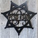 7 Point Sheriff Badge Custom Personalized With Name Monogram Door or ...