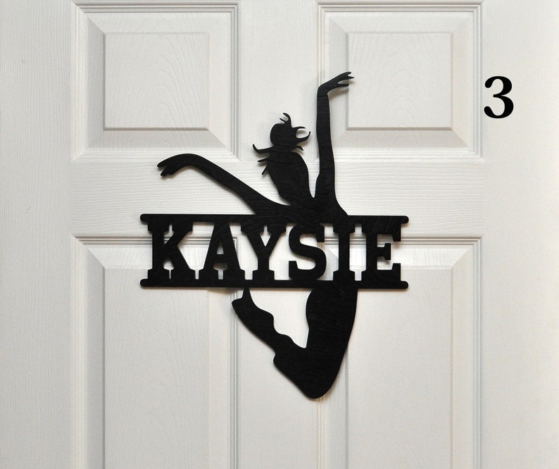 Personalized Dance Door or Wall Sign, Dancer Decoration Name - Etsy