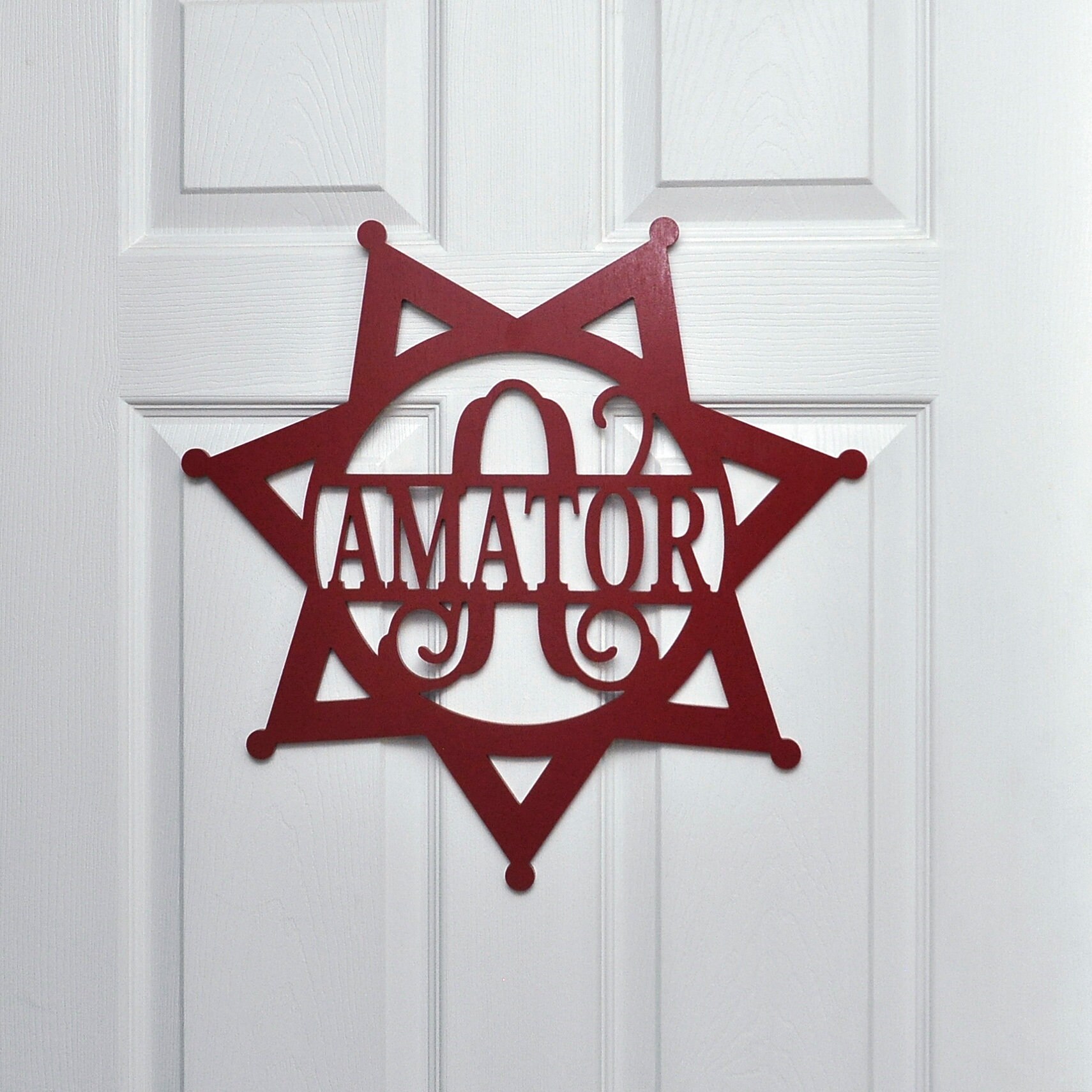 7 Point Sheriff Badge Custom Personalized With Name Monogram - Etsy