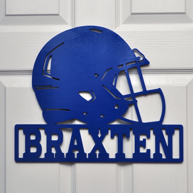 Football Door Sign - Etsy