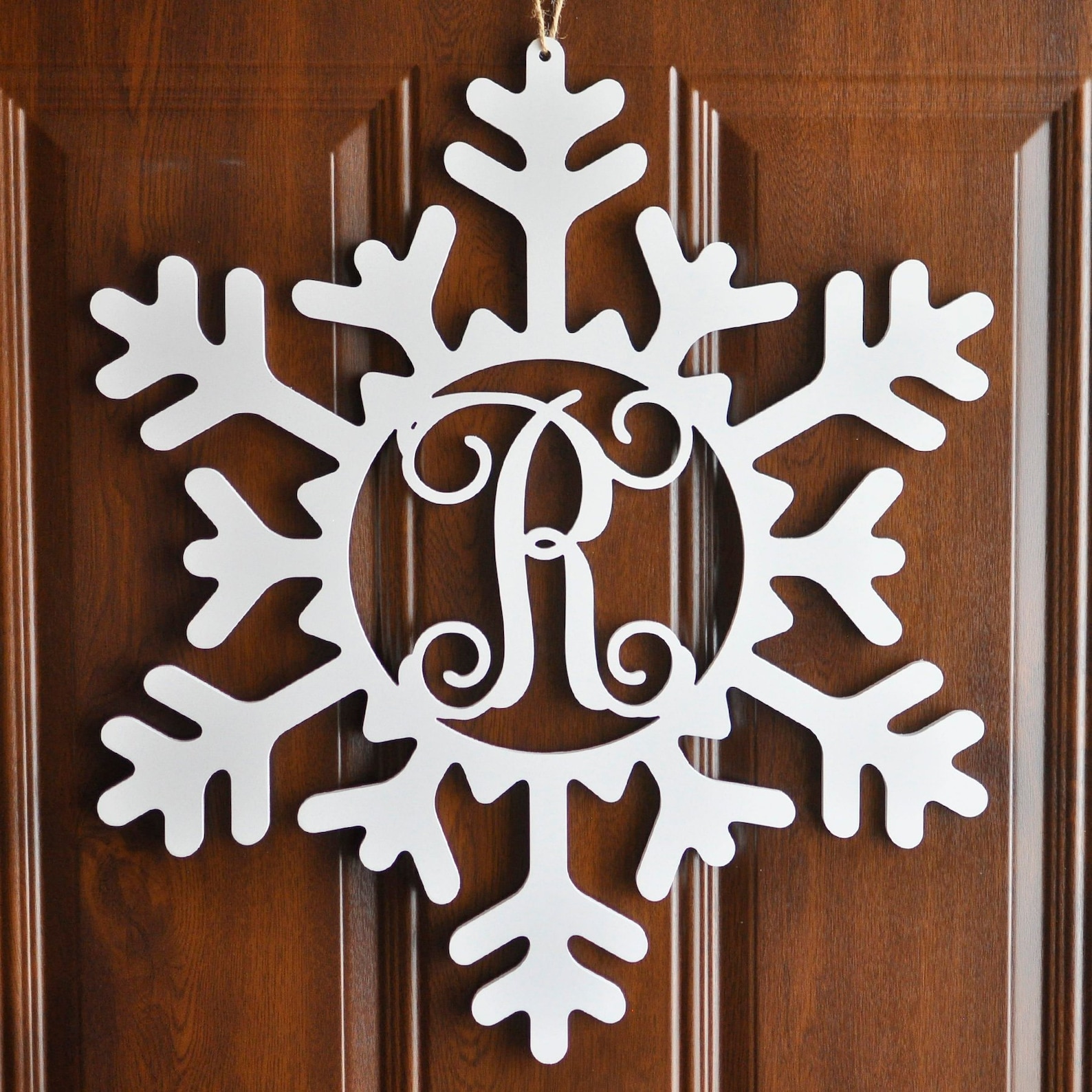 Winter Snowflake Door Hanger Christmas Decoration - Etsy