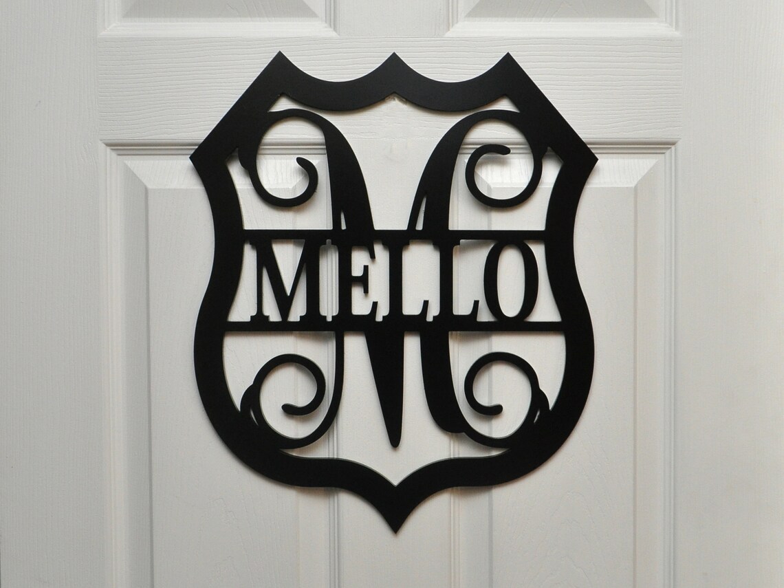 Police Shield Badge Monogram With Name Personalized Door Wall - Etsy