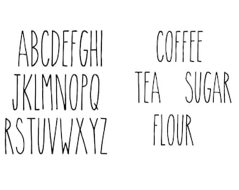 Rae Dunn Font - Etsy