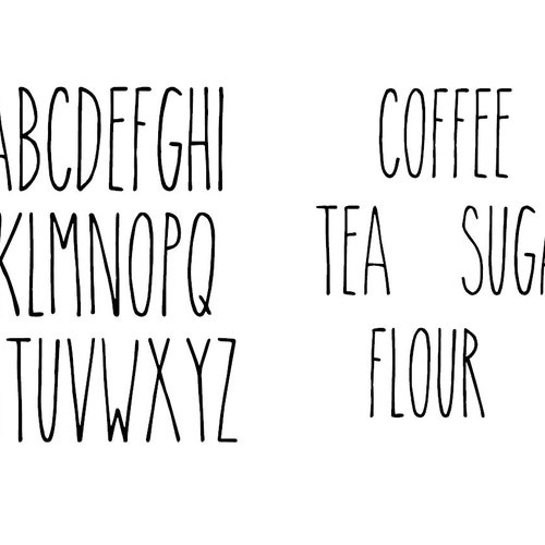 Rae Dunn Inspired Alphabet and 4 Bonus Words SVG Digital - Etsy Canada