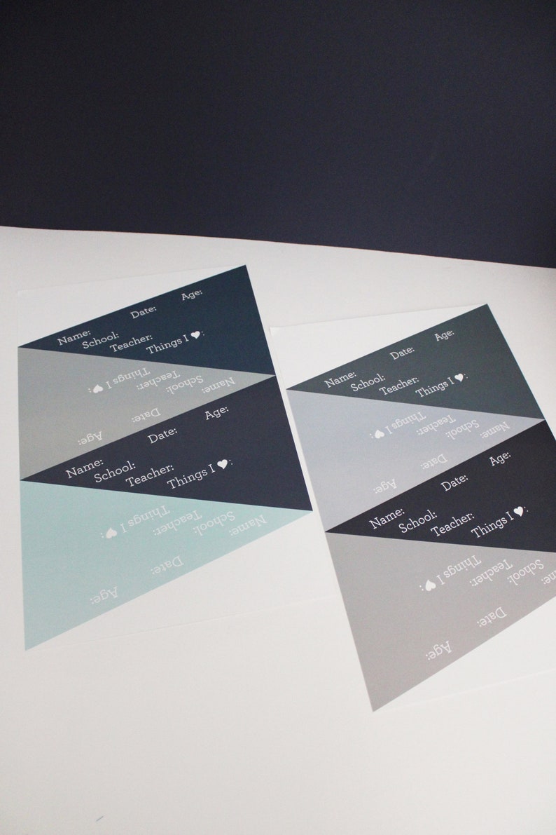 DIY First Day of School Pennant Flags Preschool Pre-k to 6th - Etsy