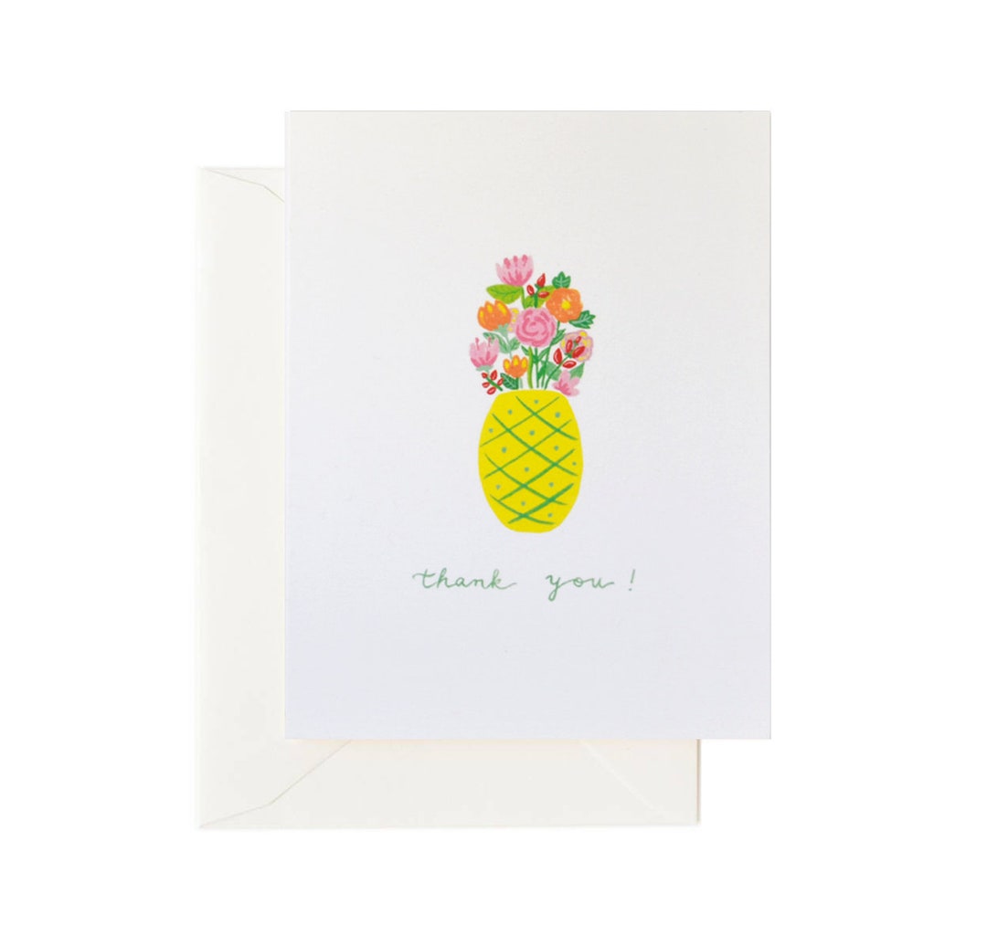Pineapple Thank You Card // Thank You Card, Pineapple Card, Pineapple ...