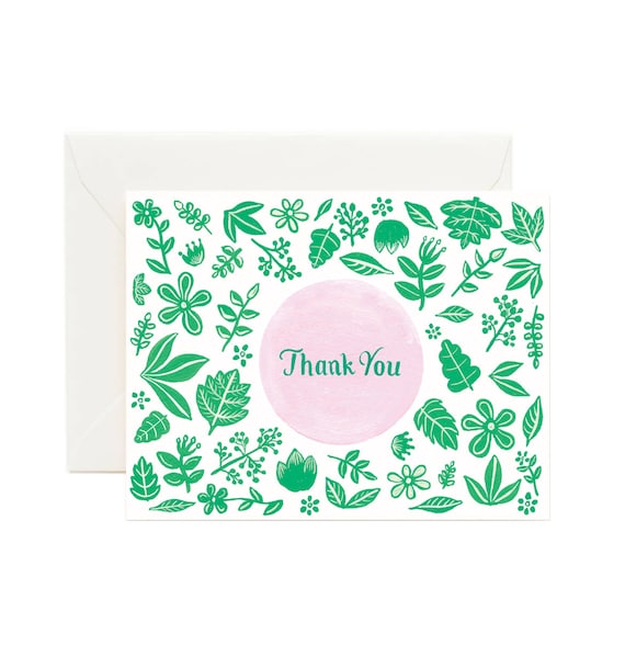 Formal Thank You Green