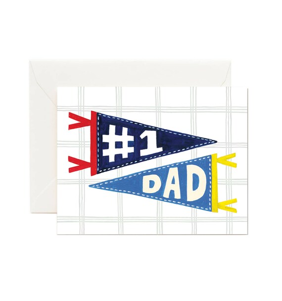 Number 1 Dad Father's Day Card // Father's Day Gift - Etsy
