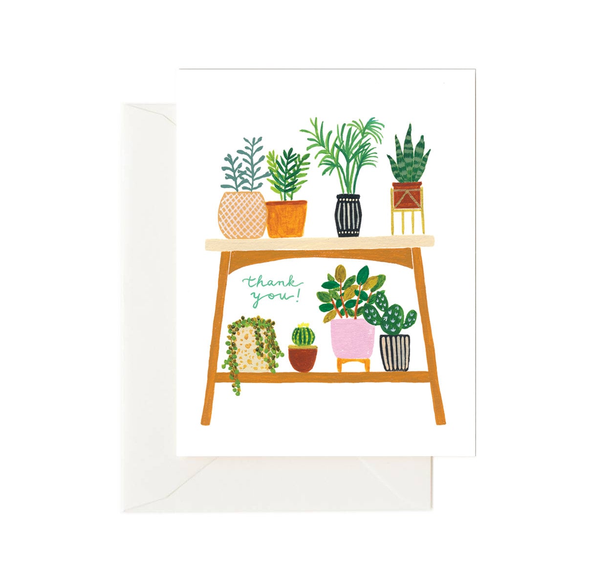 Plants in Pots Thank You Card // Plant Thank You, Plant Lady ...