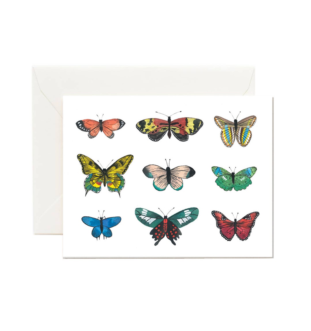 Butterflies Greeting Card // Everyday Card, Everyday Notes, Butterfly ...