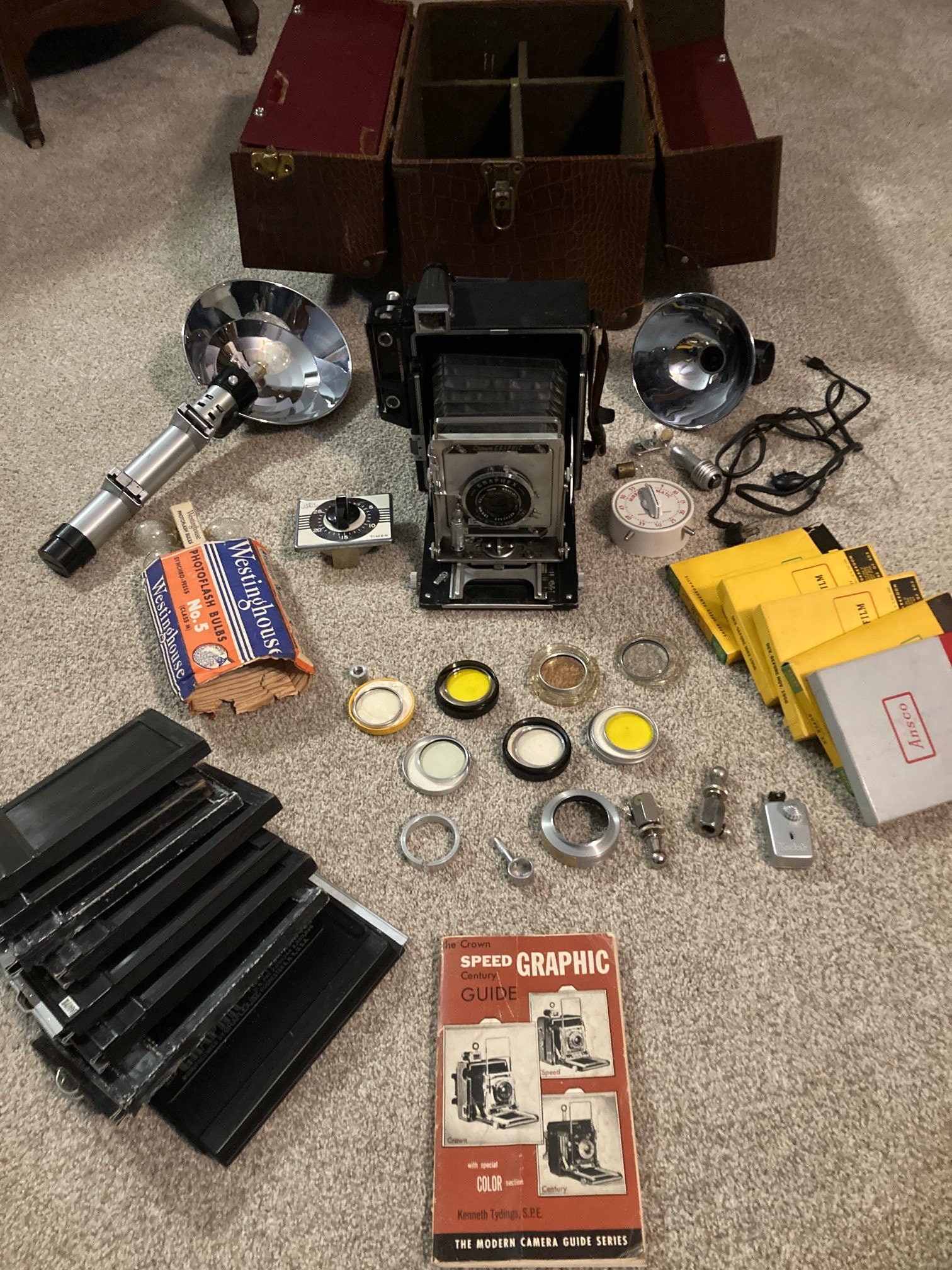 Graphex Crown Graphic Vintage Press Camera - Excellent Condition! Many ...