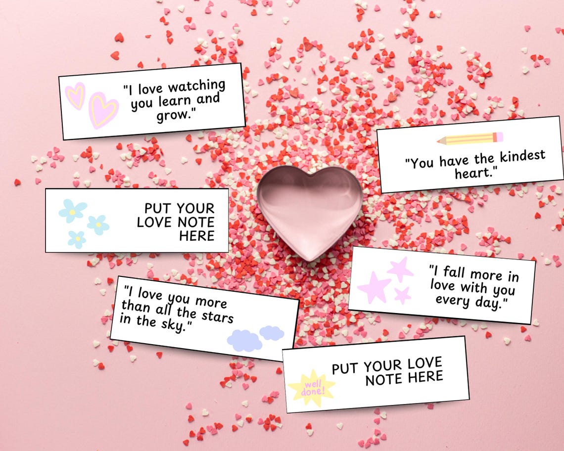 30 Printable Little Love Notes for Kids | Lunchbox Notes, Valentine’s ...