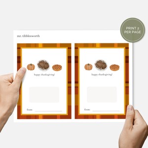 Printable Gift Card Holder Bundle, Thanksgiving Gift Card Holder for ...