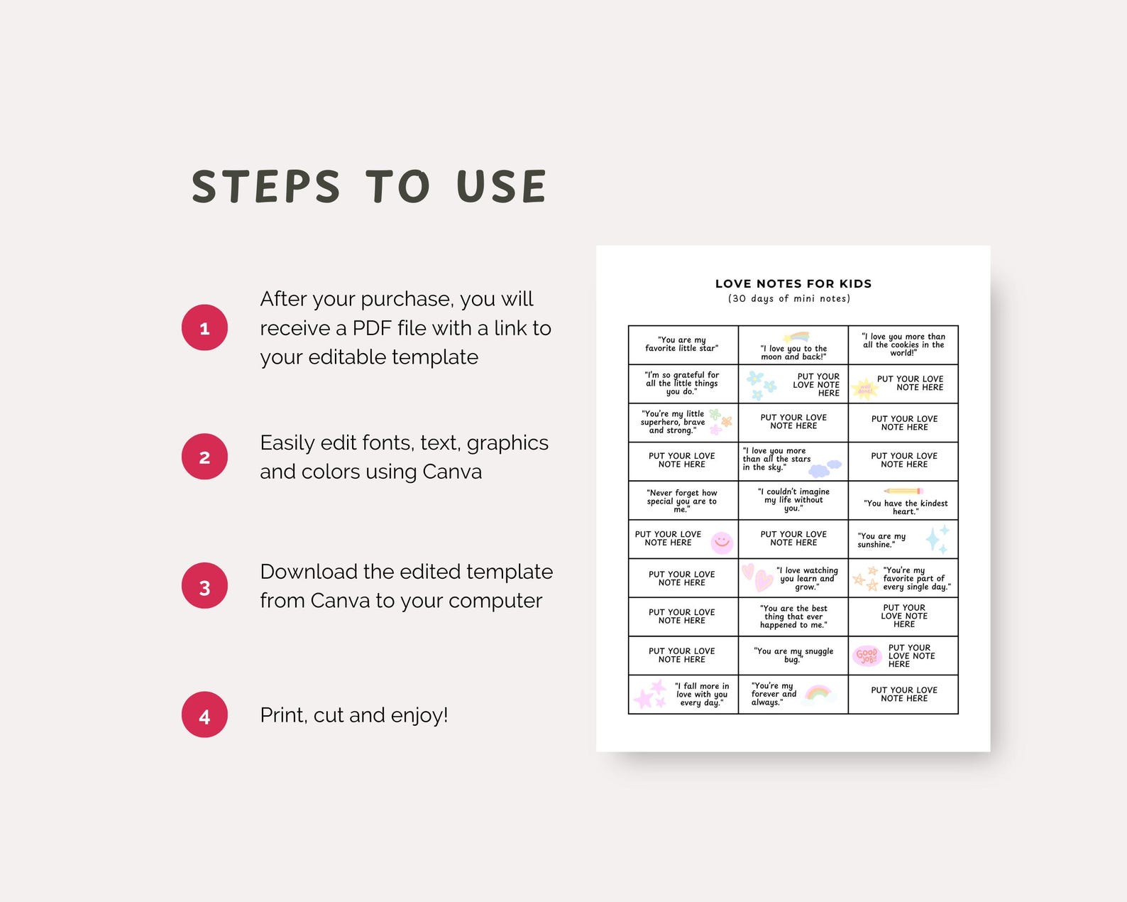 30 Printable Little Love Notes for Kids | Lunchbox Notes, Valentine’s ...