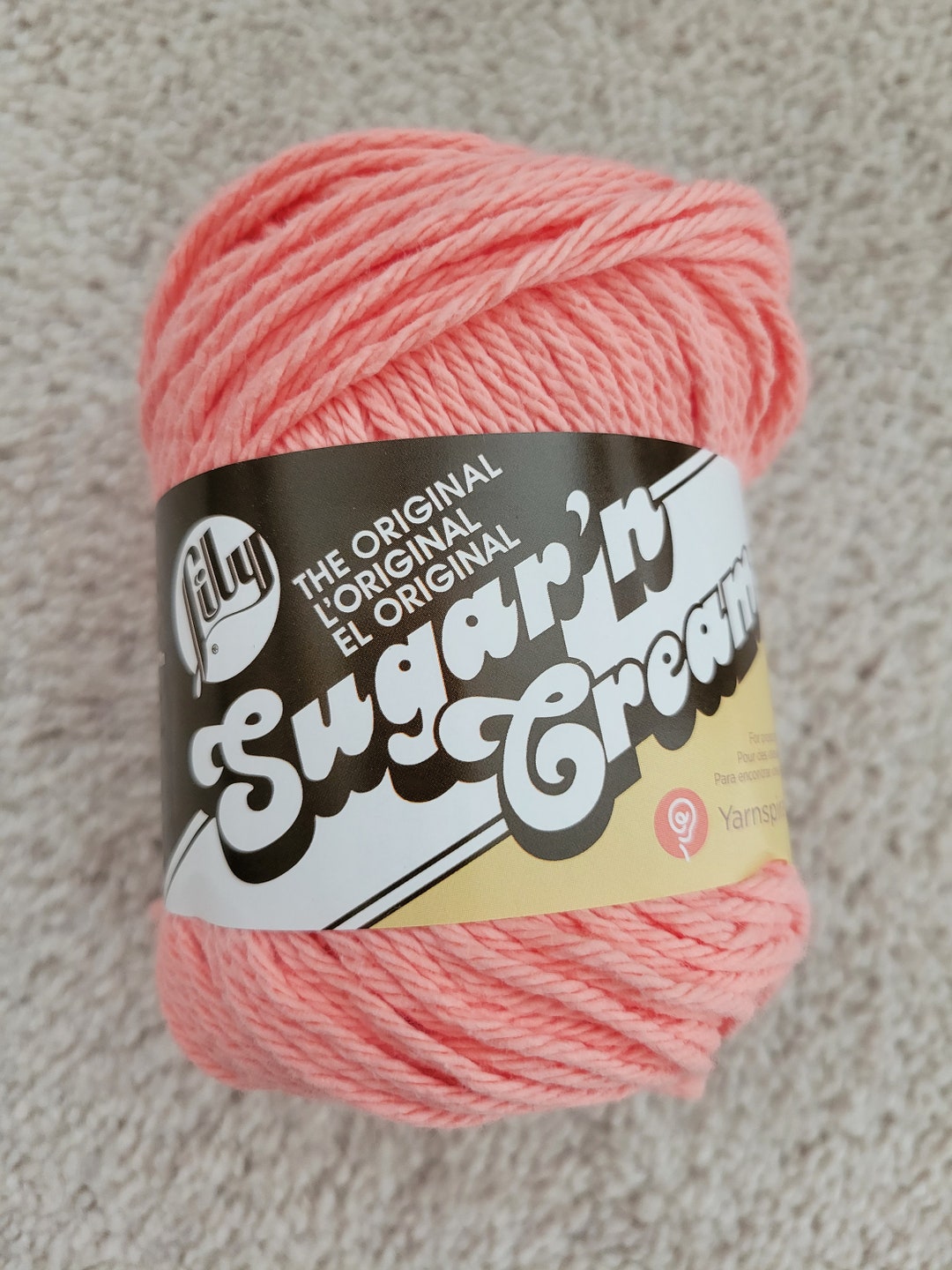 Lily Sugar'n Cream Cotton Yarn 2.5oz Skein 100% Cotton Tea Rose - Etsy