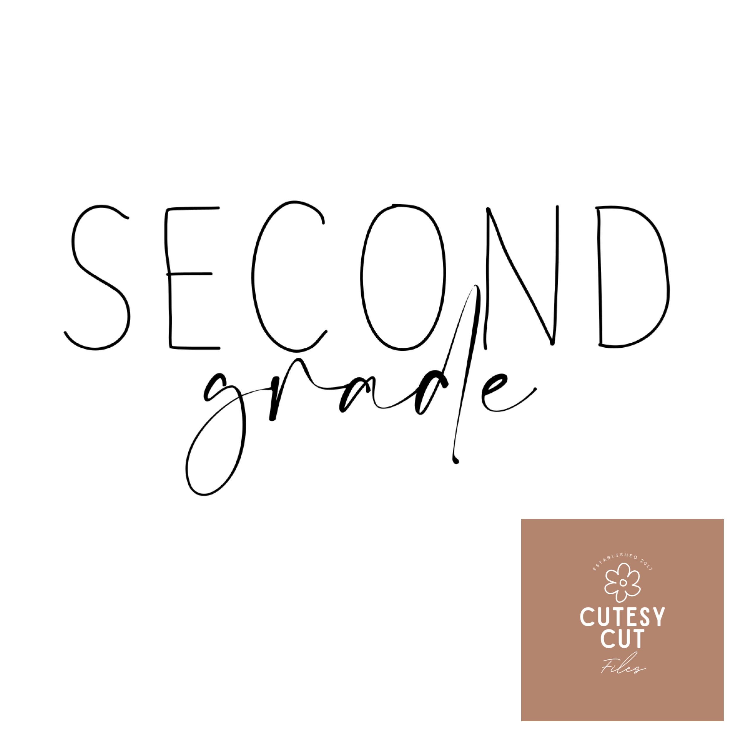 SVG de segundo grado SVG de 2º grado SVG de maestro - Etsy México