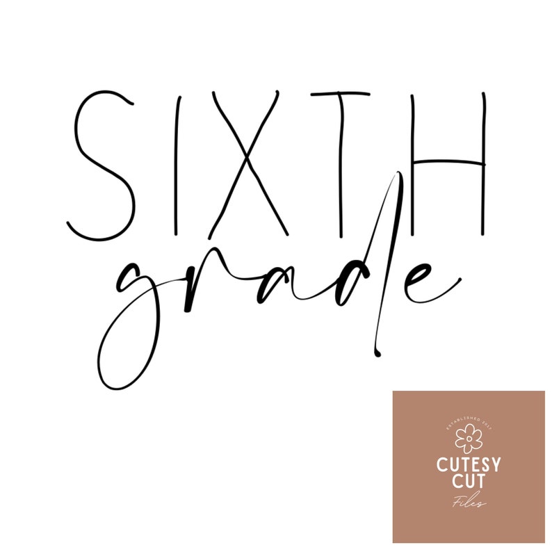 Sixth Grade SVG - 6th Grade SVG - Teacher SVG - Etsy