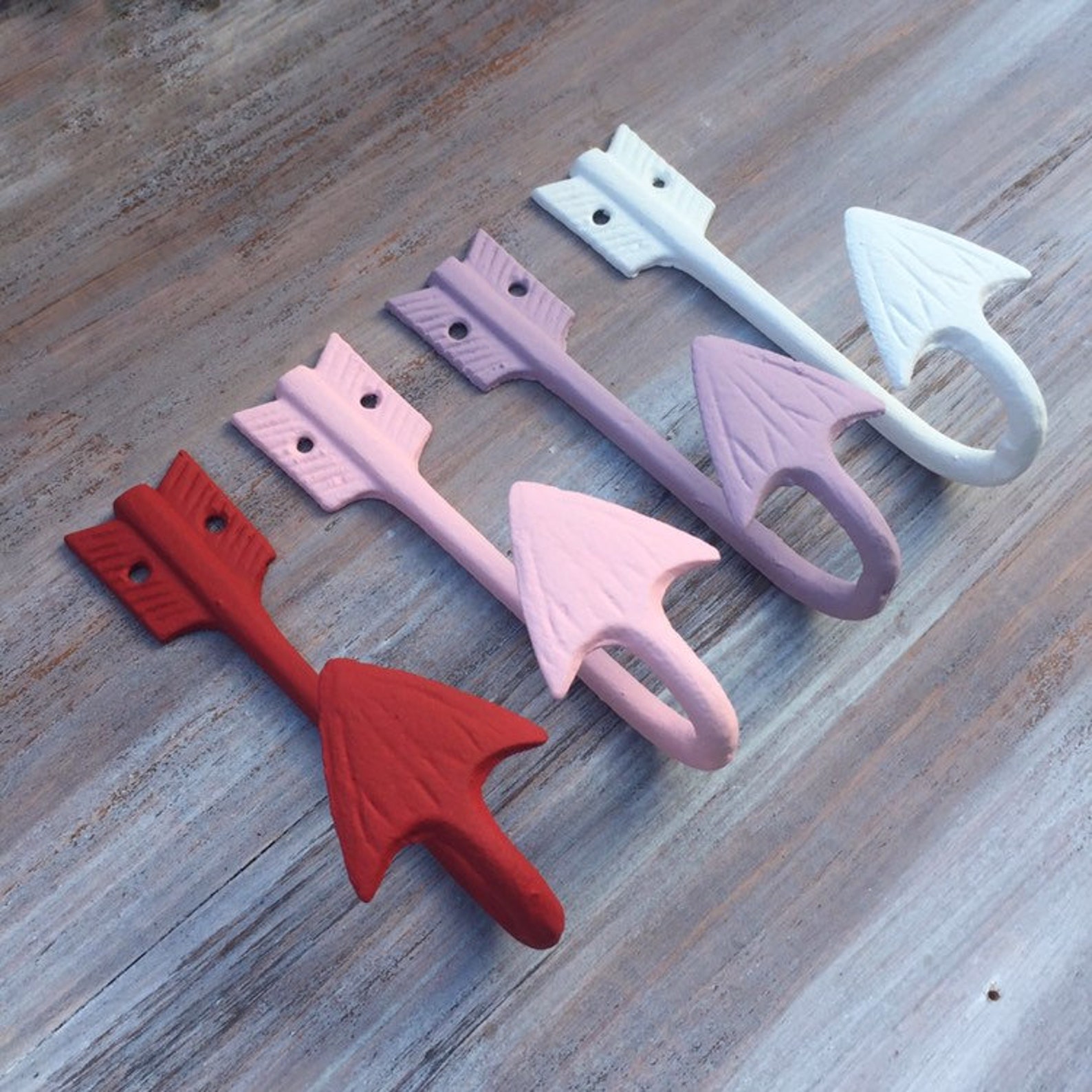 Decorative Arrow Hook / Custom Painted Shabby Distressed Arrow - Etsy