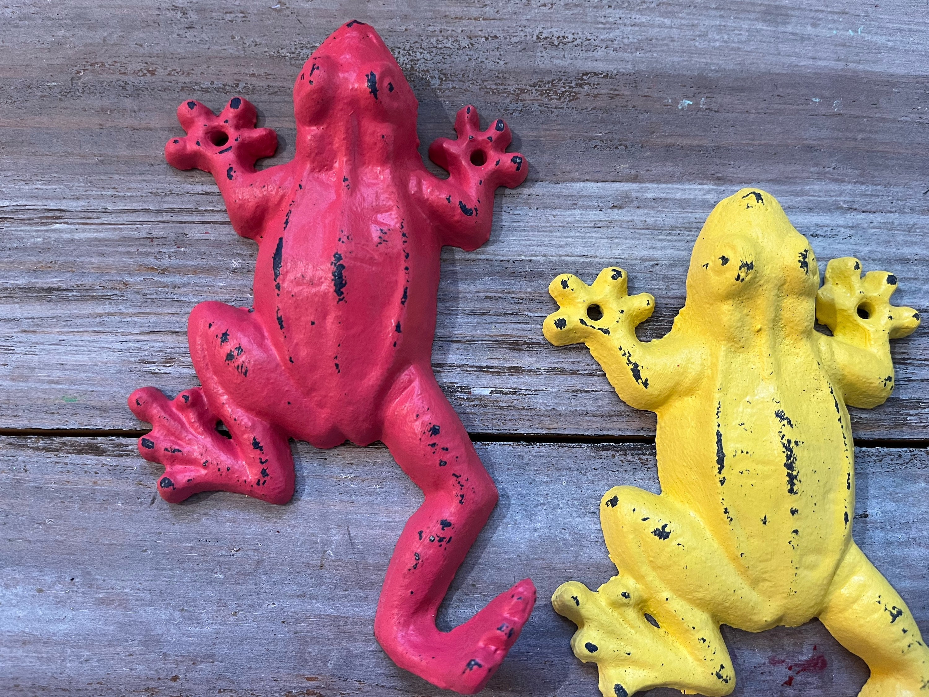 Frog Cast Iron Decorative Hook / Custom Painted Tree Frog Hook - Etsy