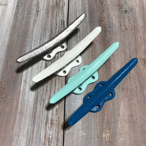 Custom Painted 5.5” Boat Cleat - Cast Iron Decorative Hook - Drawer ...