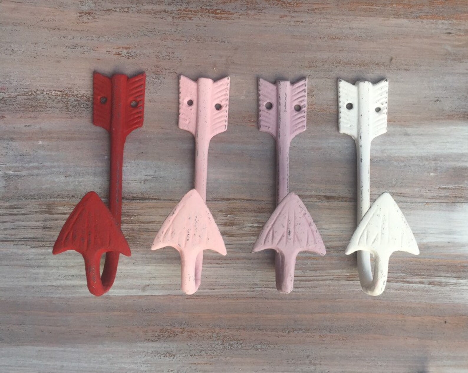 Decorative Arrow Hook / Custom Painted Shabby Distressed Arrow - Etsy