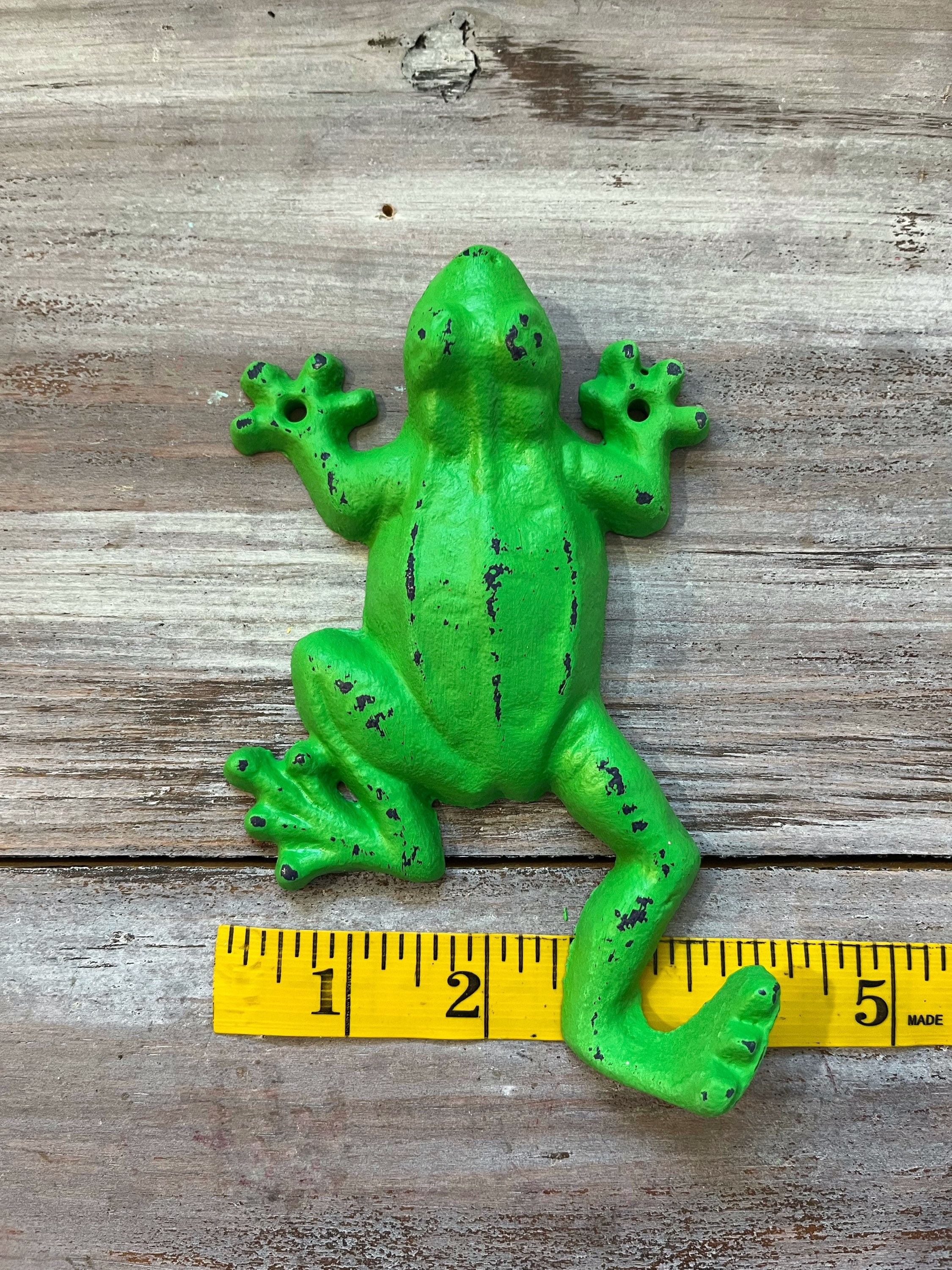 Frog Cast Iron Decorative Hook / Custom Painted Tree Frog Hook - Etsy