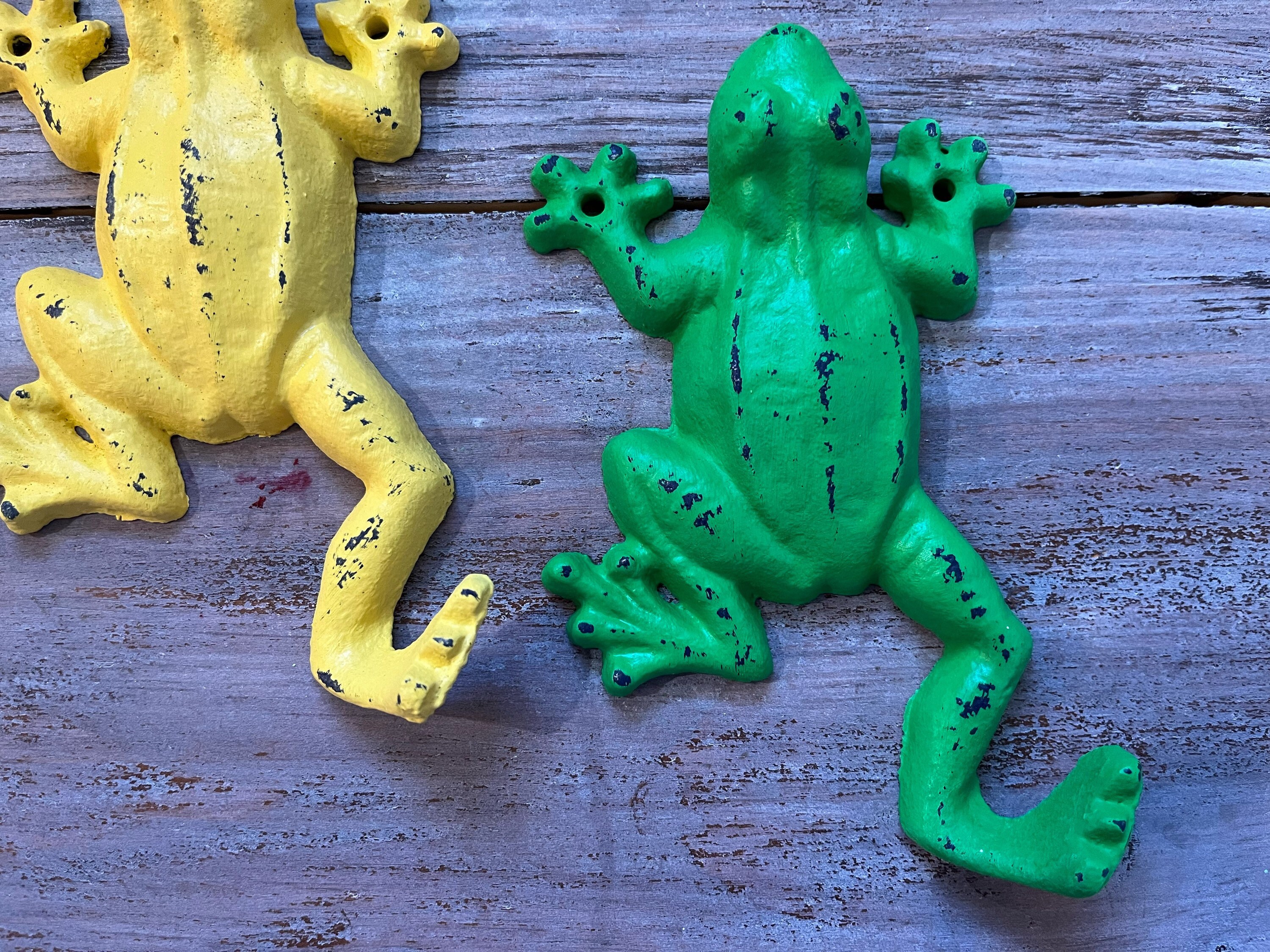 Frog Cast Iron Decorative Hook / Custom Painted Tree Frog Hook - Etsy