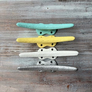 Custom Painted 5.5” Boat Cleat - Cast Iron Decorative Hook - Drawer ...