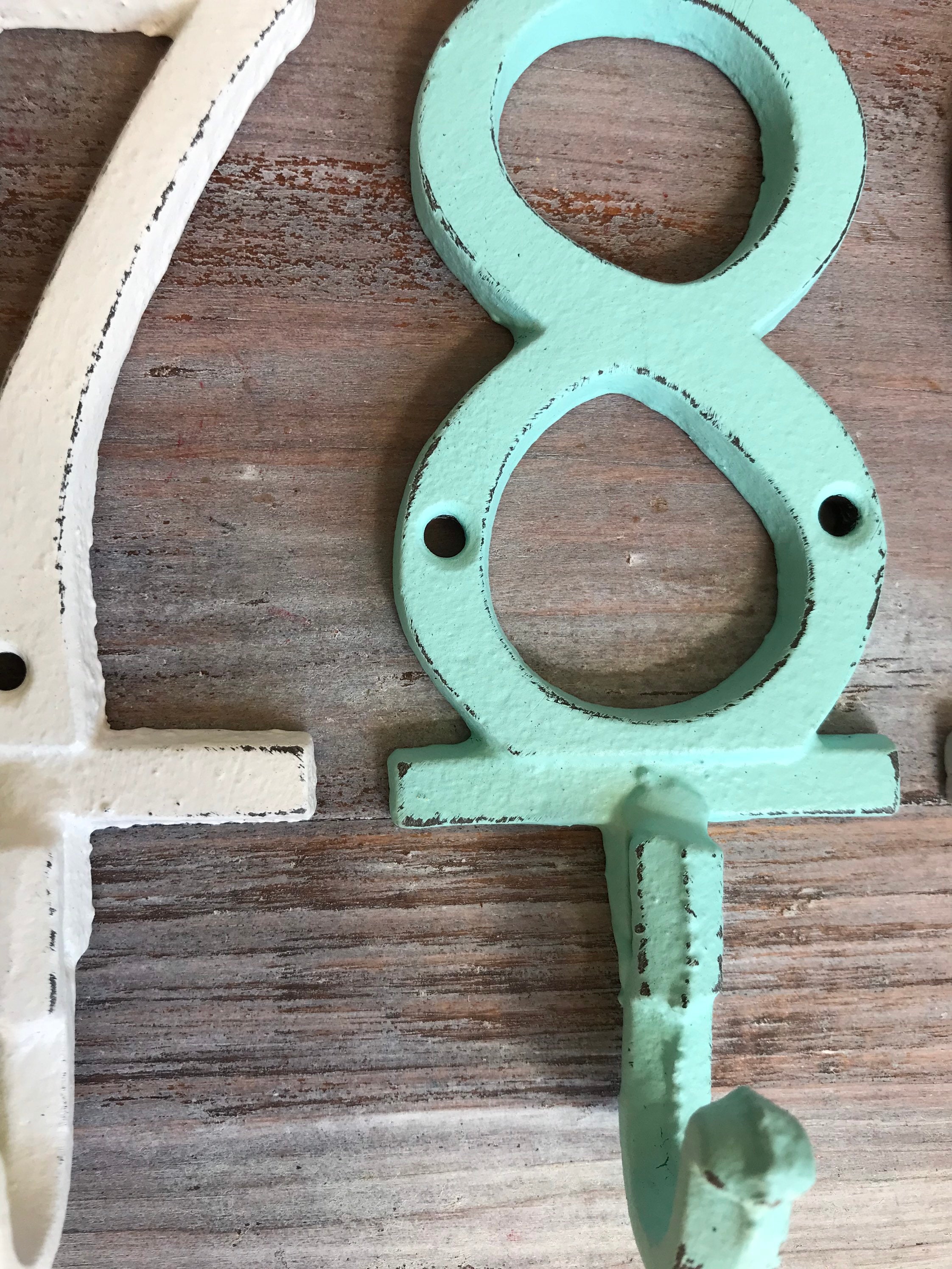 Number Wall Hook / Custom Painted Number Hook / Sports Number - Etsy