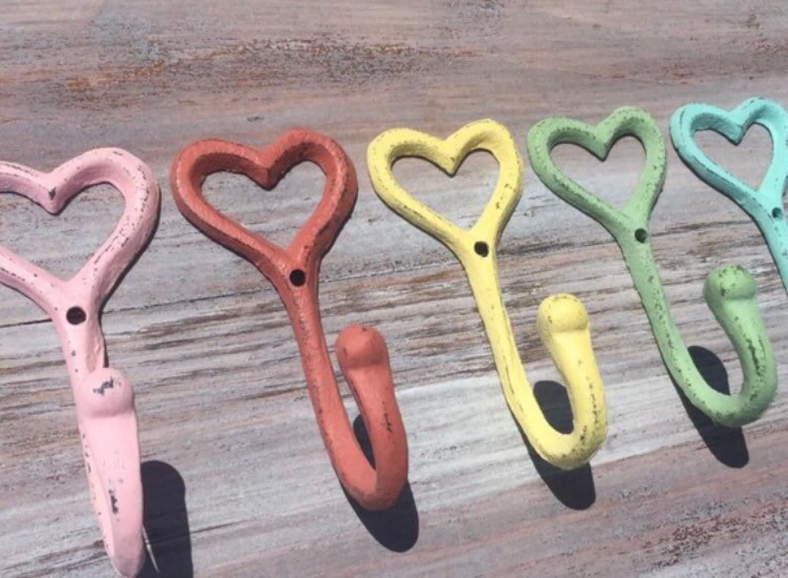 Heart Hook / Heart Shaped Cast Iron Decorative Hook / Custom - Etsy