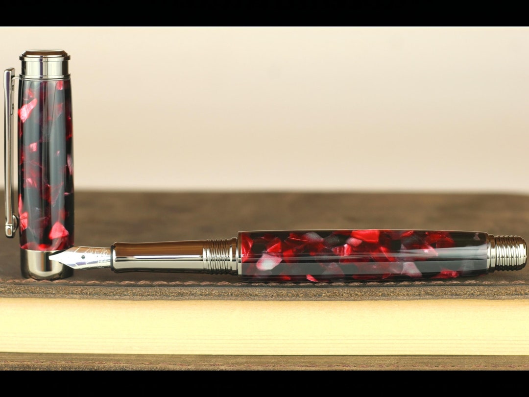Calligraphy Fountain Pen - Handmade & Engravable Vintage Erinoid Impero ...