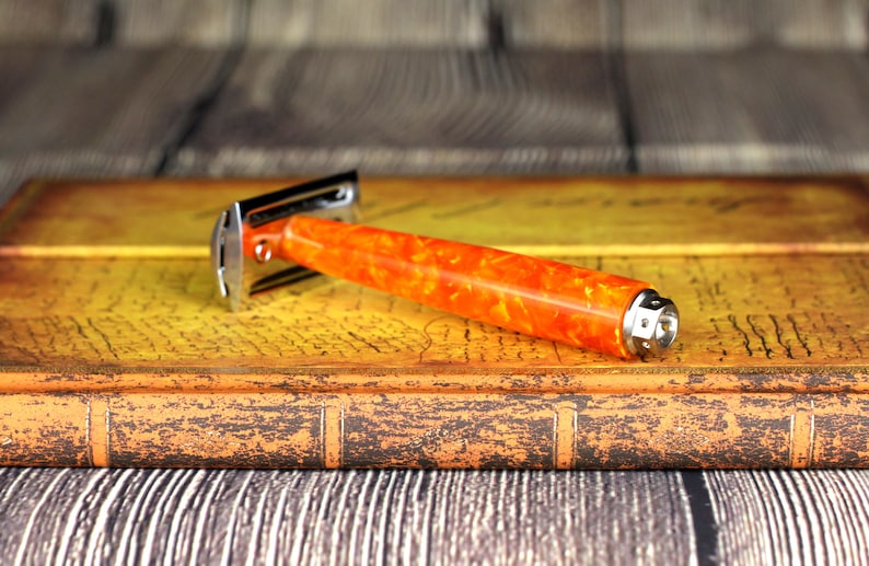 Bespoke Razor Vintage Handmade Erinoid Series 126 Orange - Etsy UK