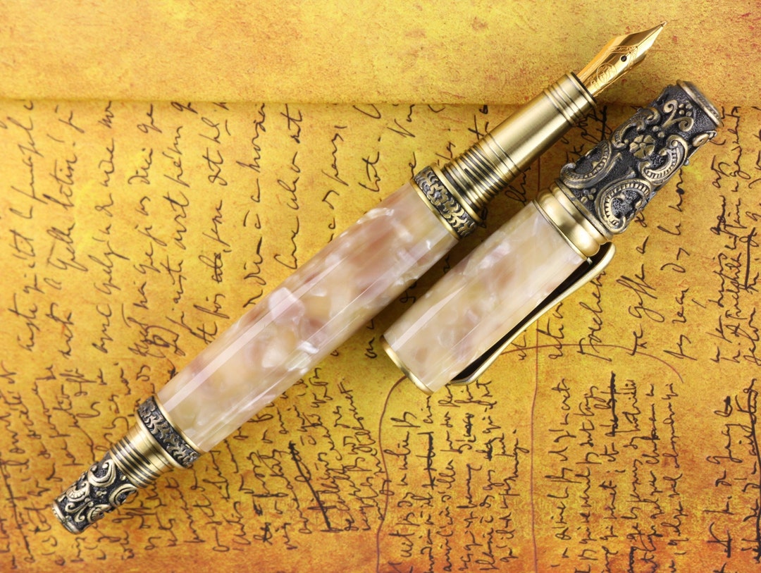 Victorian Style Fountain Pen - Engravable & Handmade Vintage English ...