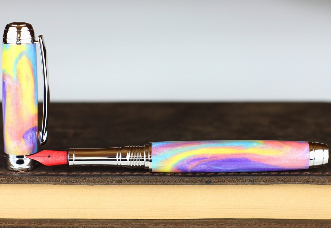 Fountain Pen - Engravable & Handmade Diamond Cast Unicorn Poop Body ...