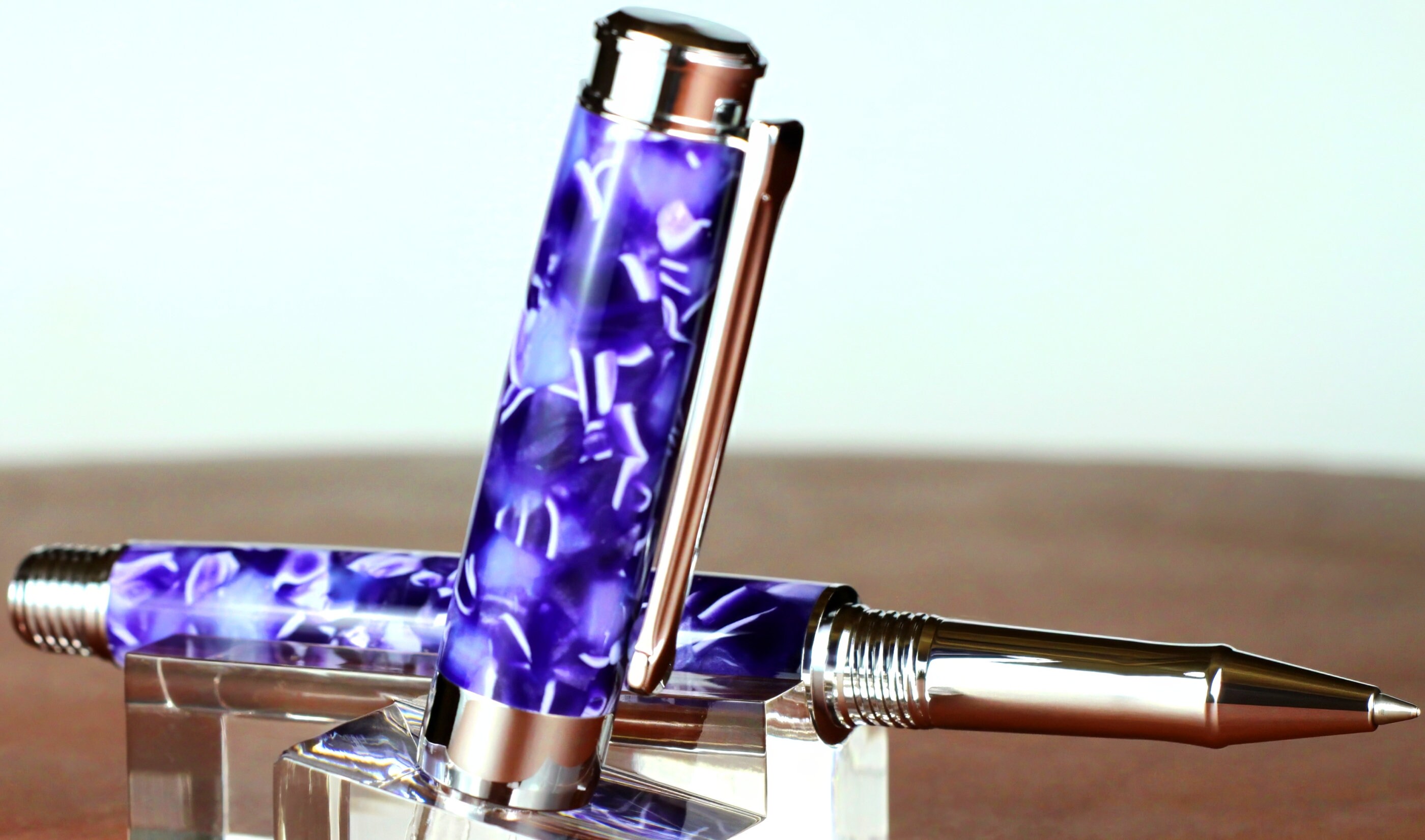 Rollerball Pen - Engravable & Handmade Vintage English Conway Purple ...