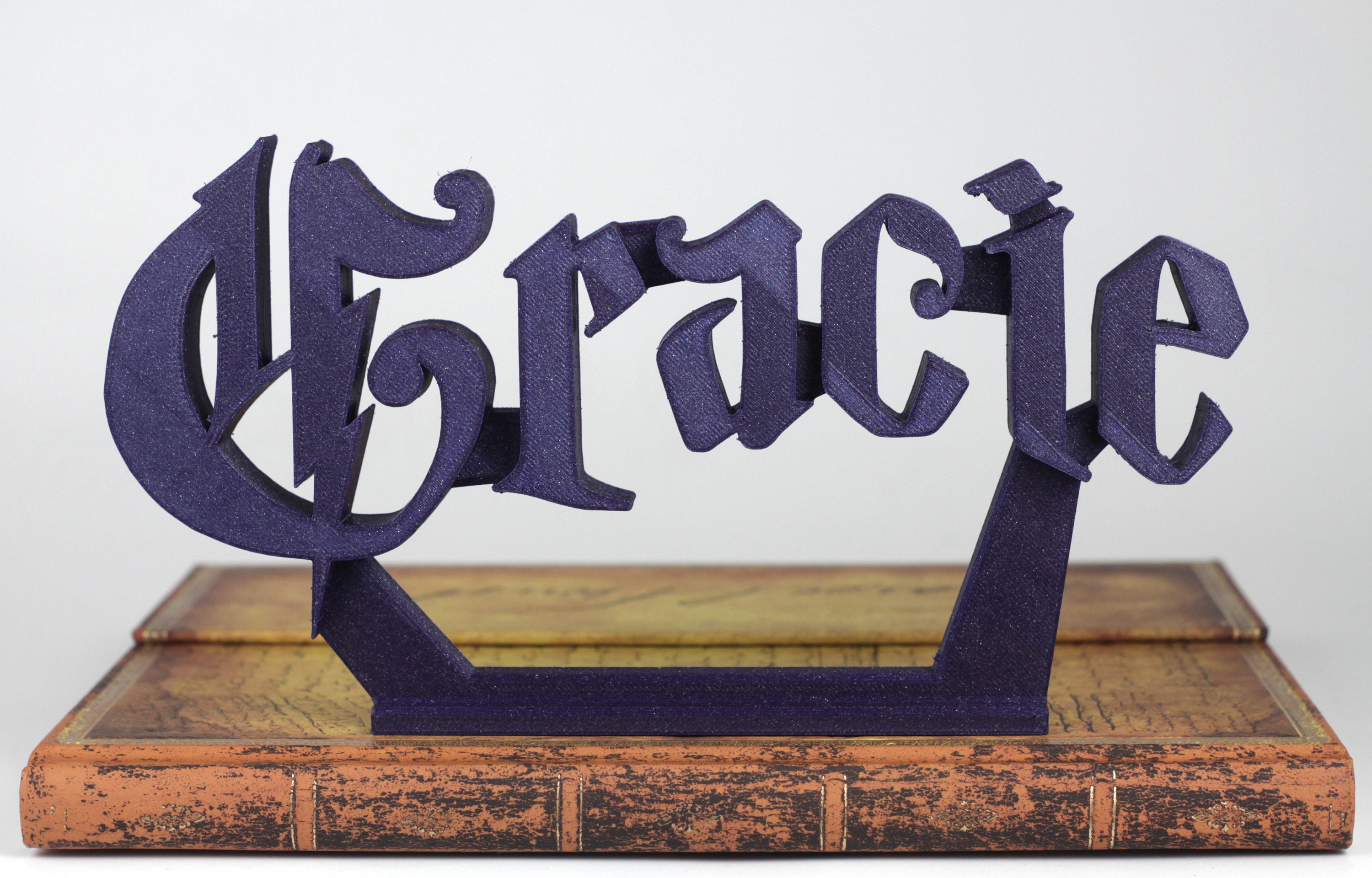 Custom Wizard Nameplate Desk Sign Gift up to 8 Inches Long | Etsy
