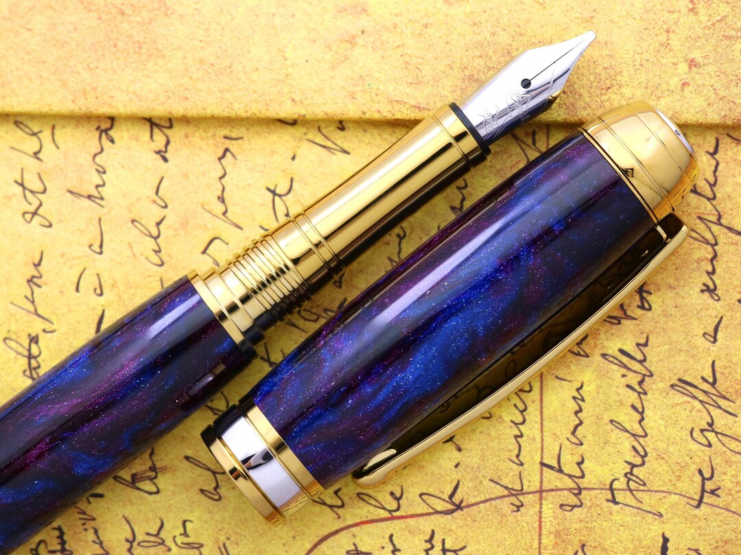 Handmade Diamond Cast Calligraphy Fountain Pen - Bock Stub Nib - Etsy