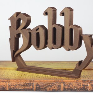 Custom Wizard Nameplate Desk Sign Gift - up to 8 Inches Long - 0.55 ...