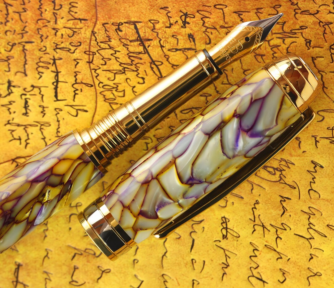 Fountain Pen - Handmade Vintage 1920s French Tiffany Casein - Beaufort ...