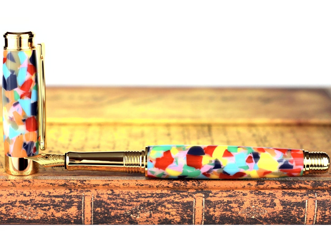 Fountain Pen - Engravable & Handmade Erinoid Imagination Acrylic - Bock ...