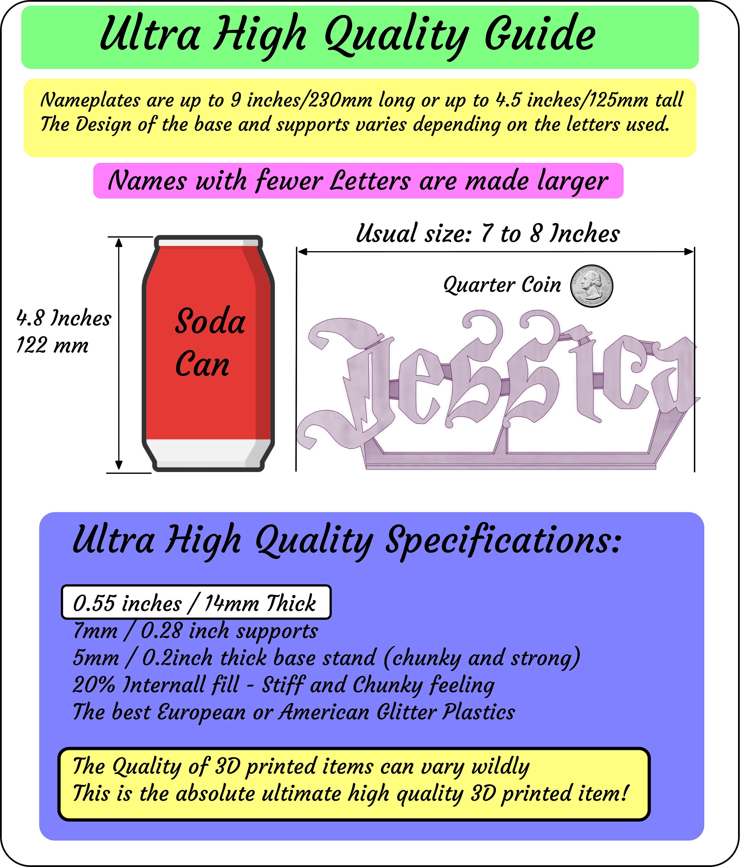 Custom Wizard Nameplate Desk Sign Gift up to 8 Inches Long | Etsy