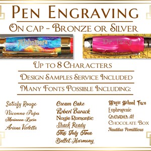 Fountain Pen - Engravable & Handmade Diamond Cast Unicorn Poop Body ...
