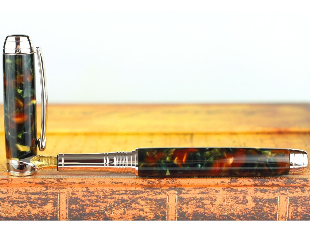 Fountain Pen - Handmade Vintage British Conway Pistachio Body ...