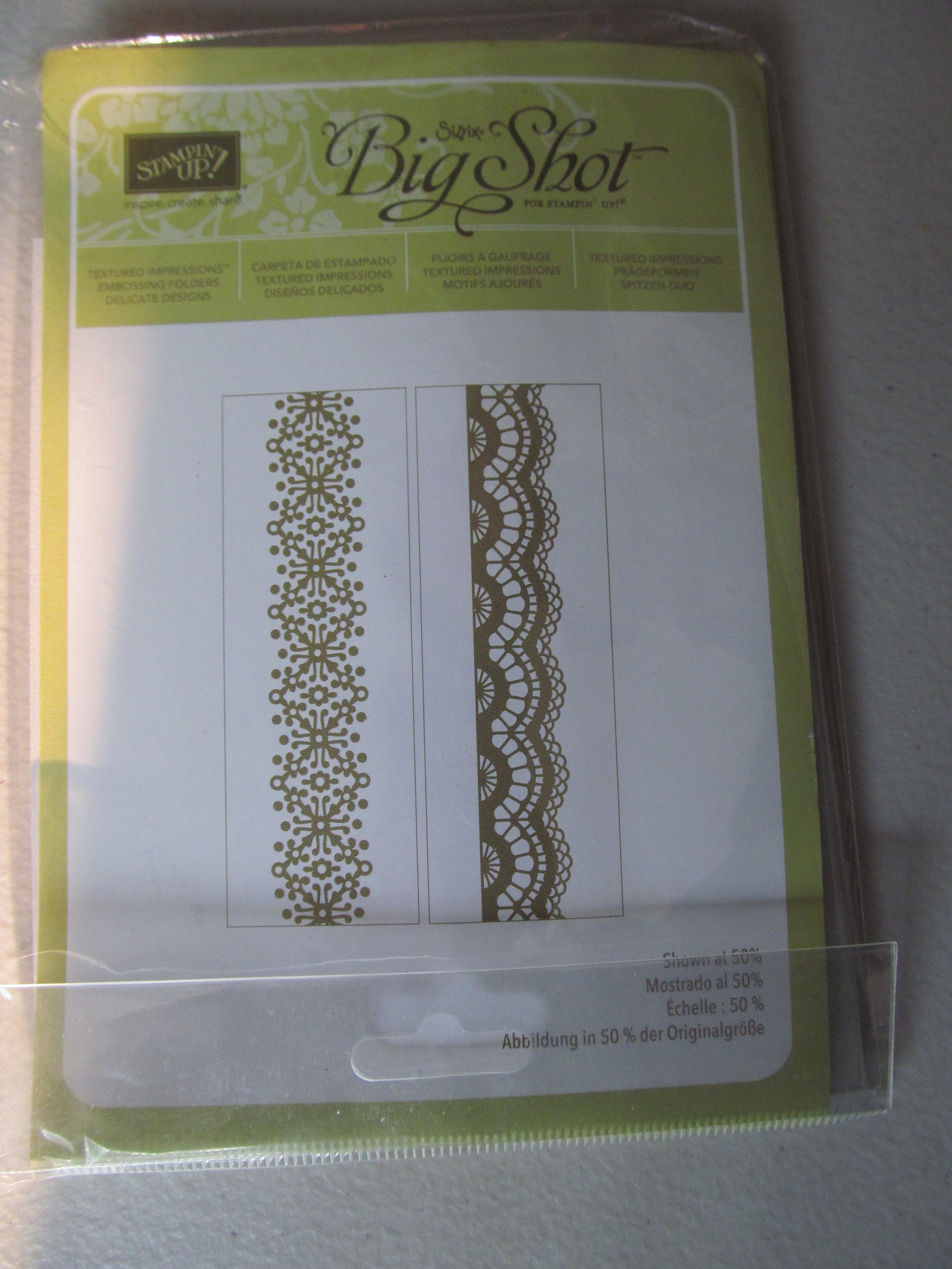 Various Embossing Folders for Stampin' Up! Big Shot or Cuttlebug ...