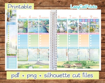 Geodes Hand Painted Watercolor Planner Stickers, Planner Stickers, for ...