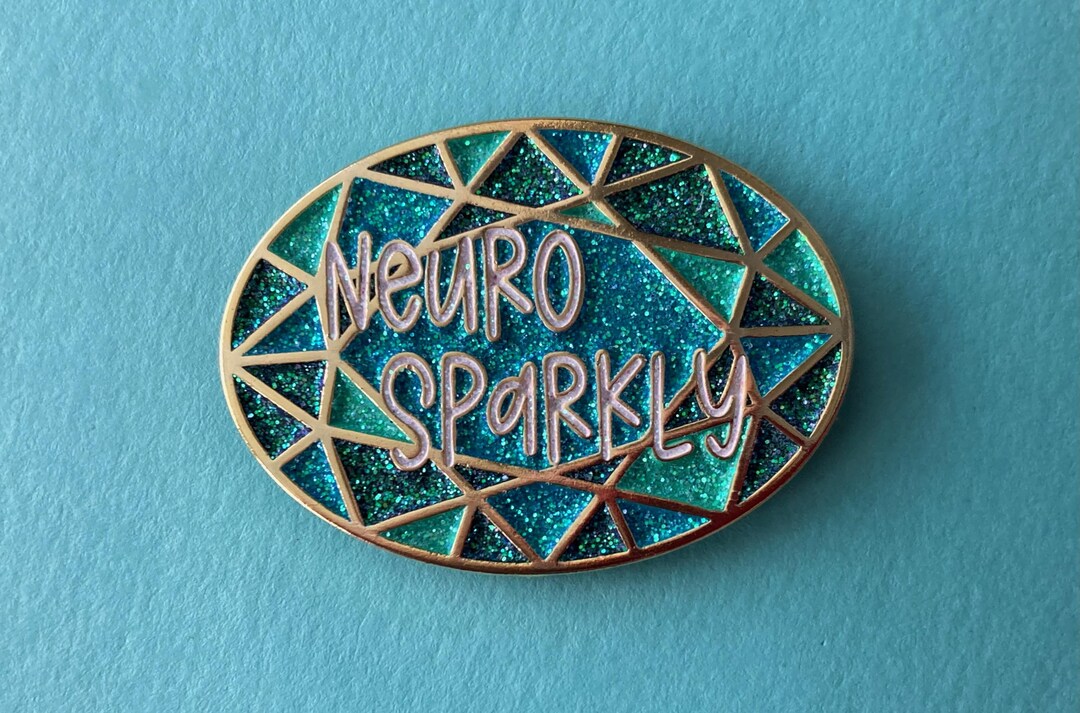 Neuro Sparkly Autism Enamel Pin - Etsy