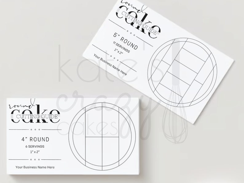 Cake Cutting Cards - Fully Editable Canva Template - Etsy